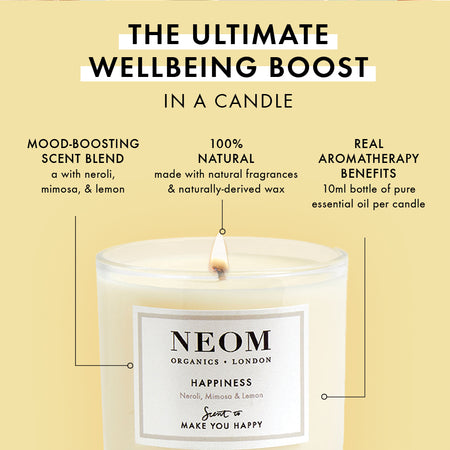Happiness Scented Candle (1 Wick) – NEOM Wellbeing US