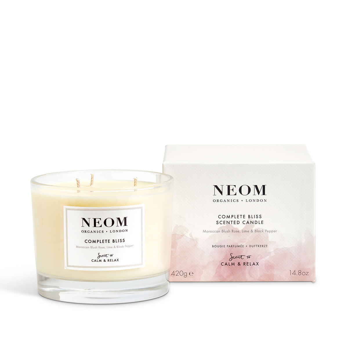Complete Bliss Scented Candle (3 Wicks) | NEOM Organics US