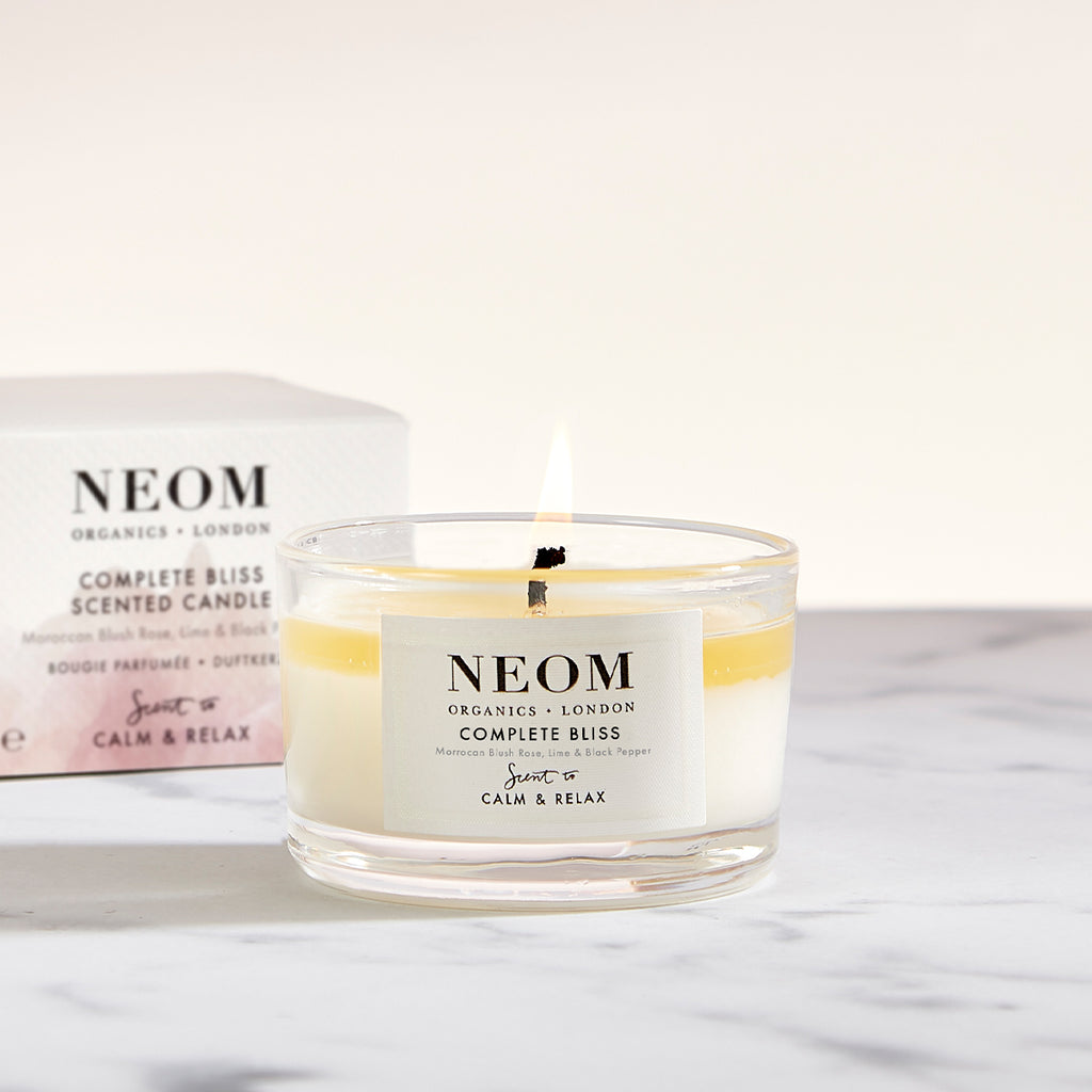 Travel Candles | Mini Candle| Complete Bliss Candle | NEOM Organics US ...